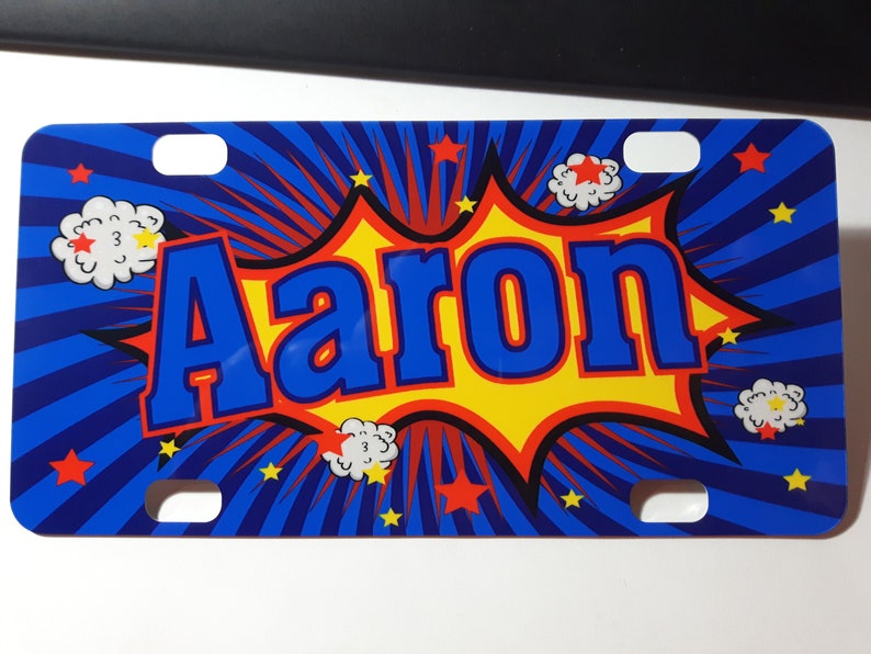 Boy's Bike Mini License Plate Bedroom Door Sign - Etsy