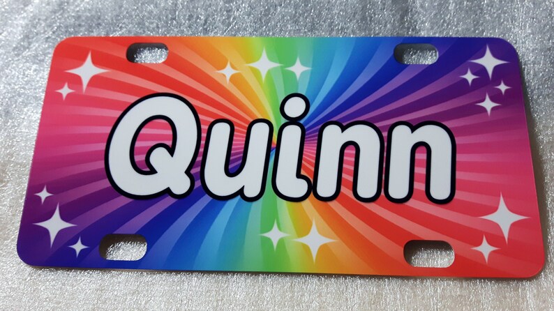 Girls Bike Name Plate Mini License Plate Bedroom Door Sign - Etsy