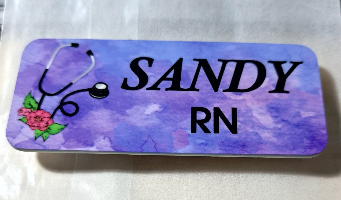 Nursing Name Tag Name Badge Personalized Custom ID Tag - Etsy Canada