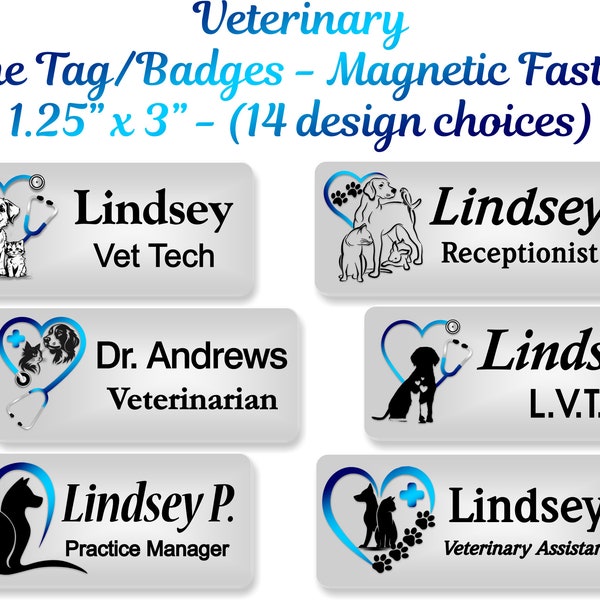 Custom Magnetic Name Tags - Etsy