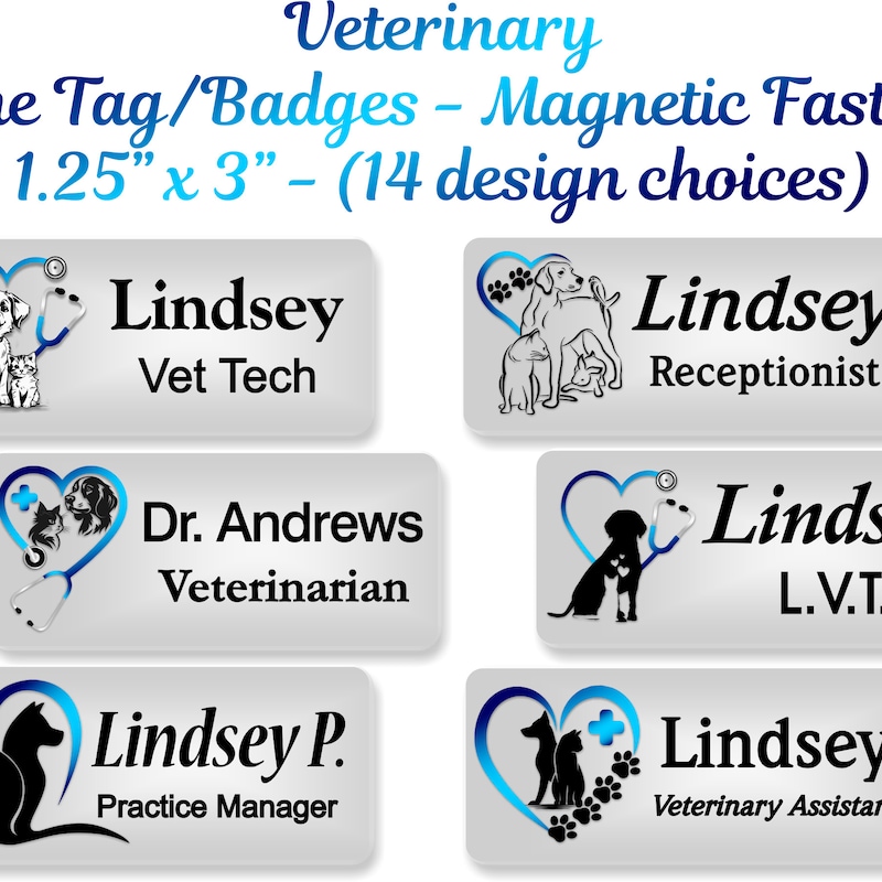 Custom Magnetic Name Tags - Etsy