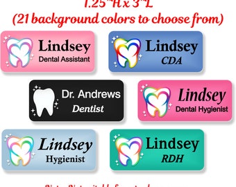 Dental Name Tag - Etsy