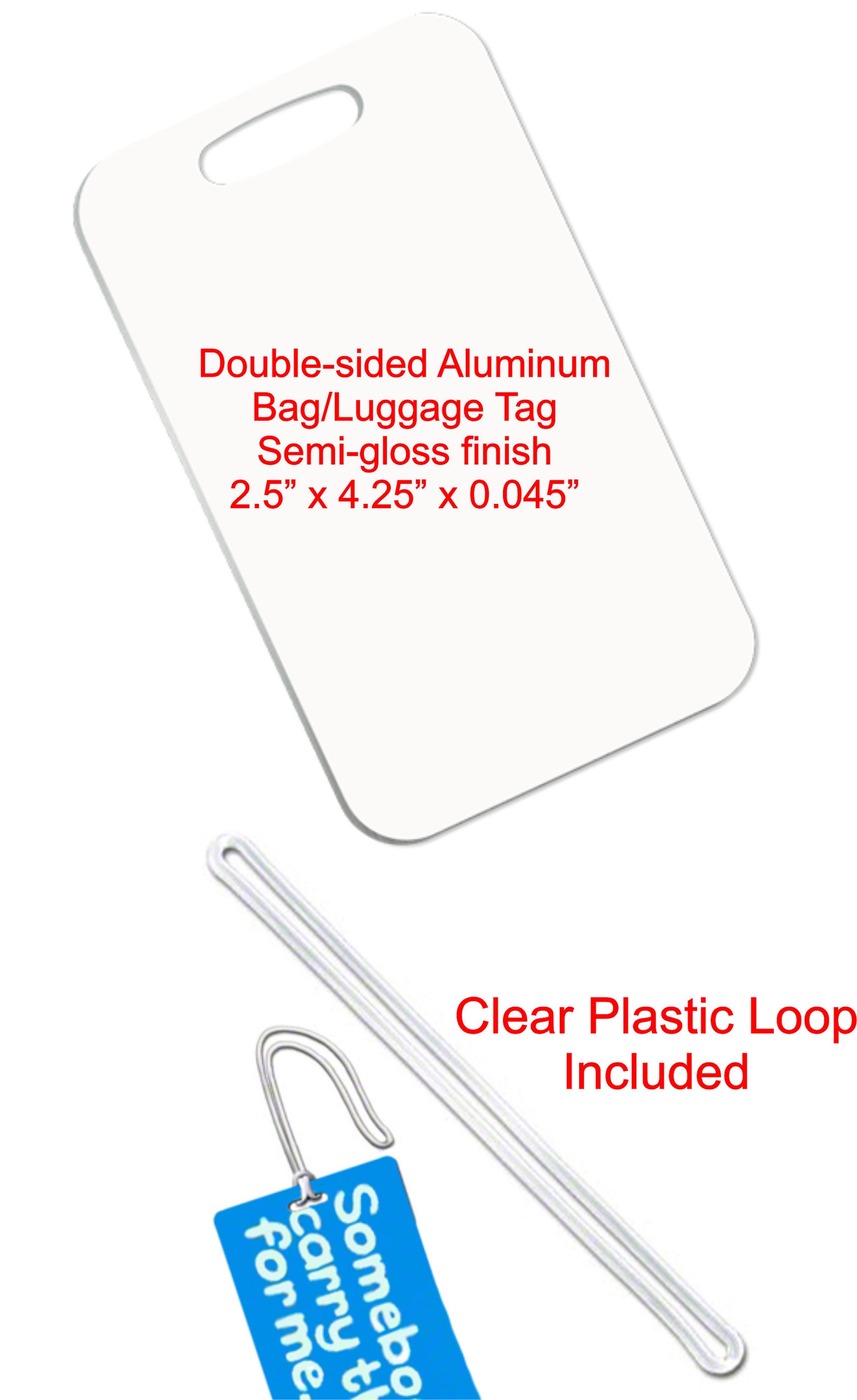 Personalized Kids School Bag ID Tag Luggage Bag Tag Aluminum | Etsy