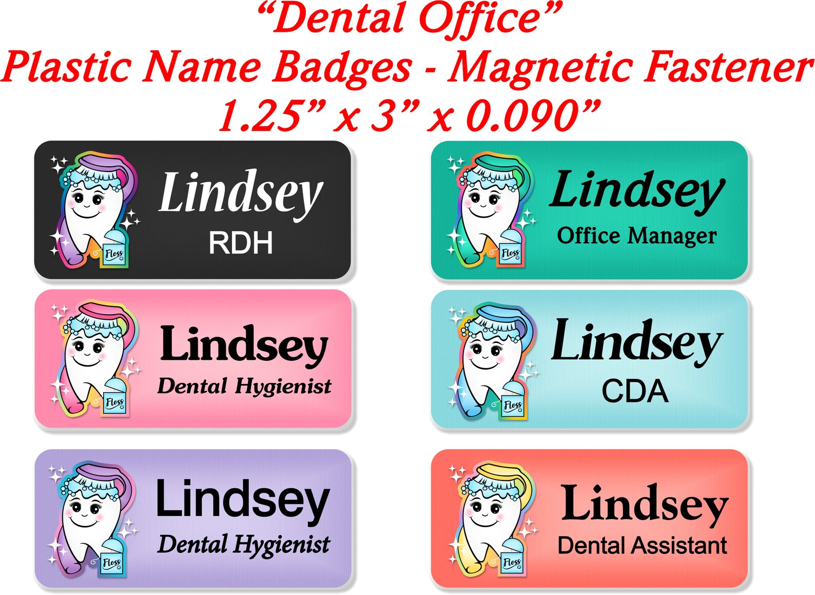 Dental Name Tag Name Badge Personalized Custom ID Tag | Etsy