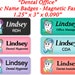 Dental Name Tag Name Badge Personalized Custom ID Tag - Etsy