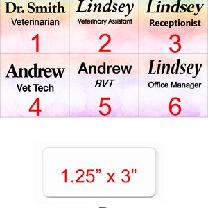 Vet Tech Name Tag, Magnetic Name Badge, Personalized Custom ...