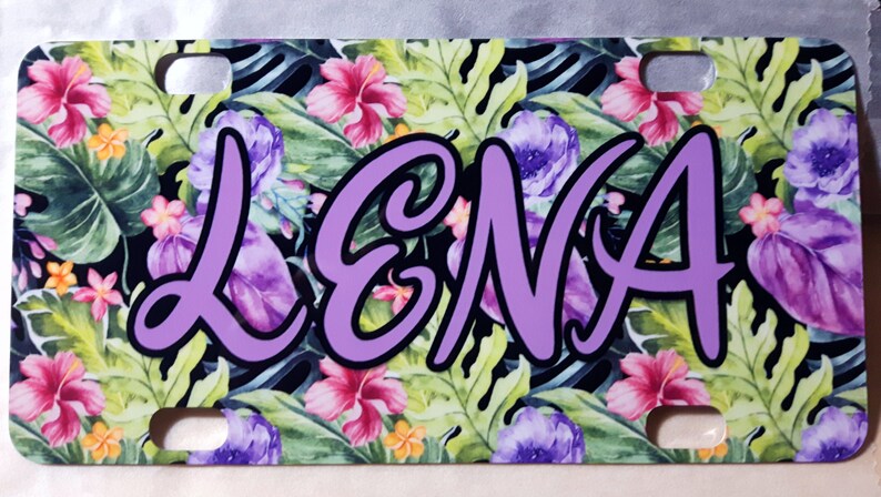 Girls Bike Name Plate Mini License Plate Bedroom Door Sign - Etsy