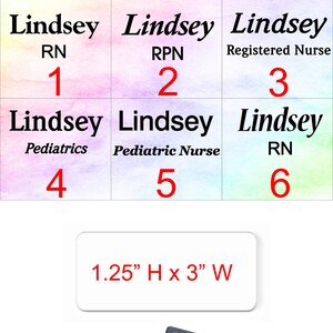 Pediatric Staff Magnetic Name Badge, Personalized Plastic ID Name Tag ...