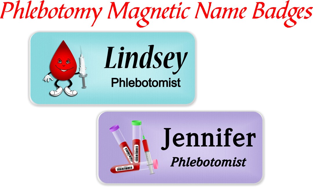 Magnetic Name Tag, Name Badge, Personalized Custom ID Tag ...