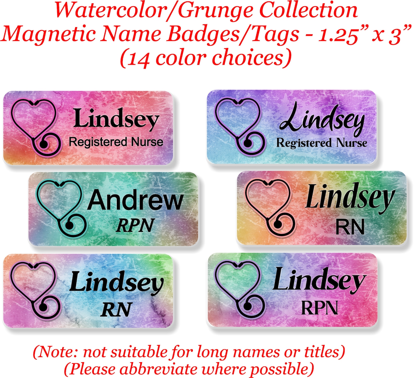 Nursing Name Tag Name Badge Personalized Custom ID Tag | Etsy