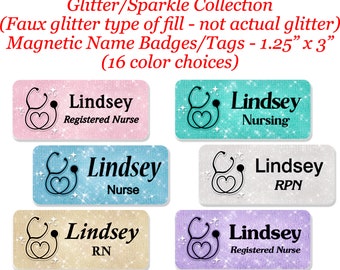 Magnetic Name Tag Name Badge Personalized Custom ID Tag | Etsy