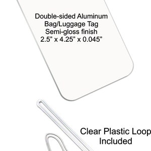 Woman Luggage Tag, Tropical Beach Bag Tag, Personalized Custom Aluminum ...