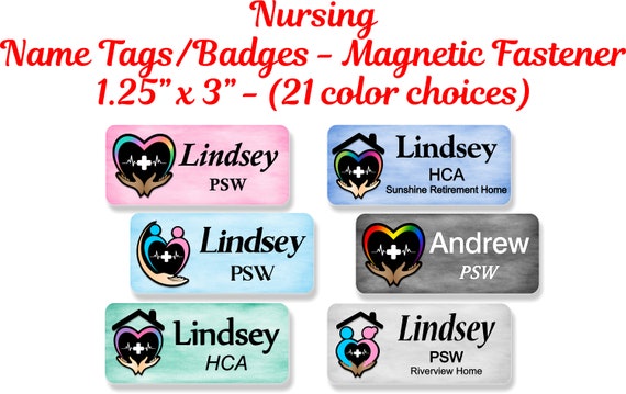 Health Care Name Badges