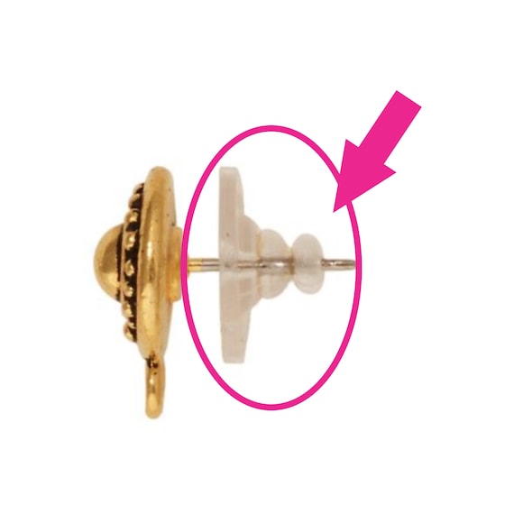 Clear Comfort Earring Clutches Tierracast Earring Backs Ear | Etsy