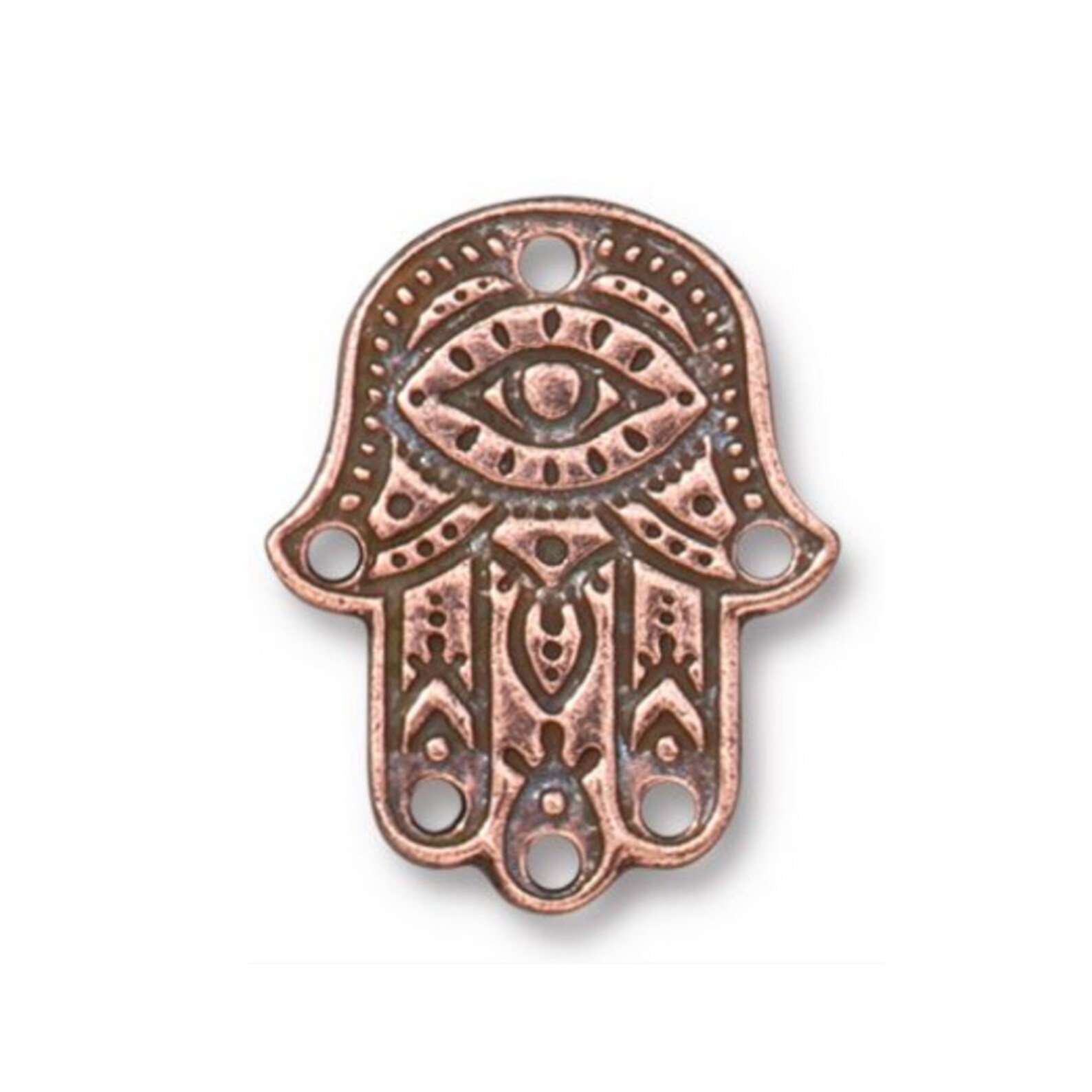 Hamsa Hand Link Tierracast Antique Silver or Antique Gold - Etsy