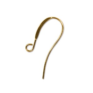 Tall French Hook Ear Wires 26mm, 7 Colors Available, Elegant Ear Wires ...