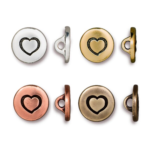 Button Heart - Etsy