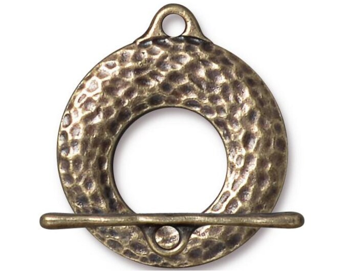 Artisan Toggle Clasp, Tierracast Brass Ox Plated Pewter - Etsy