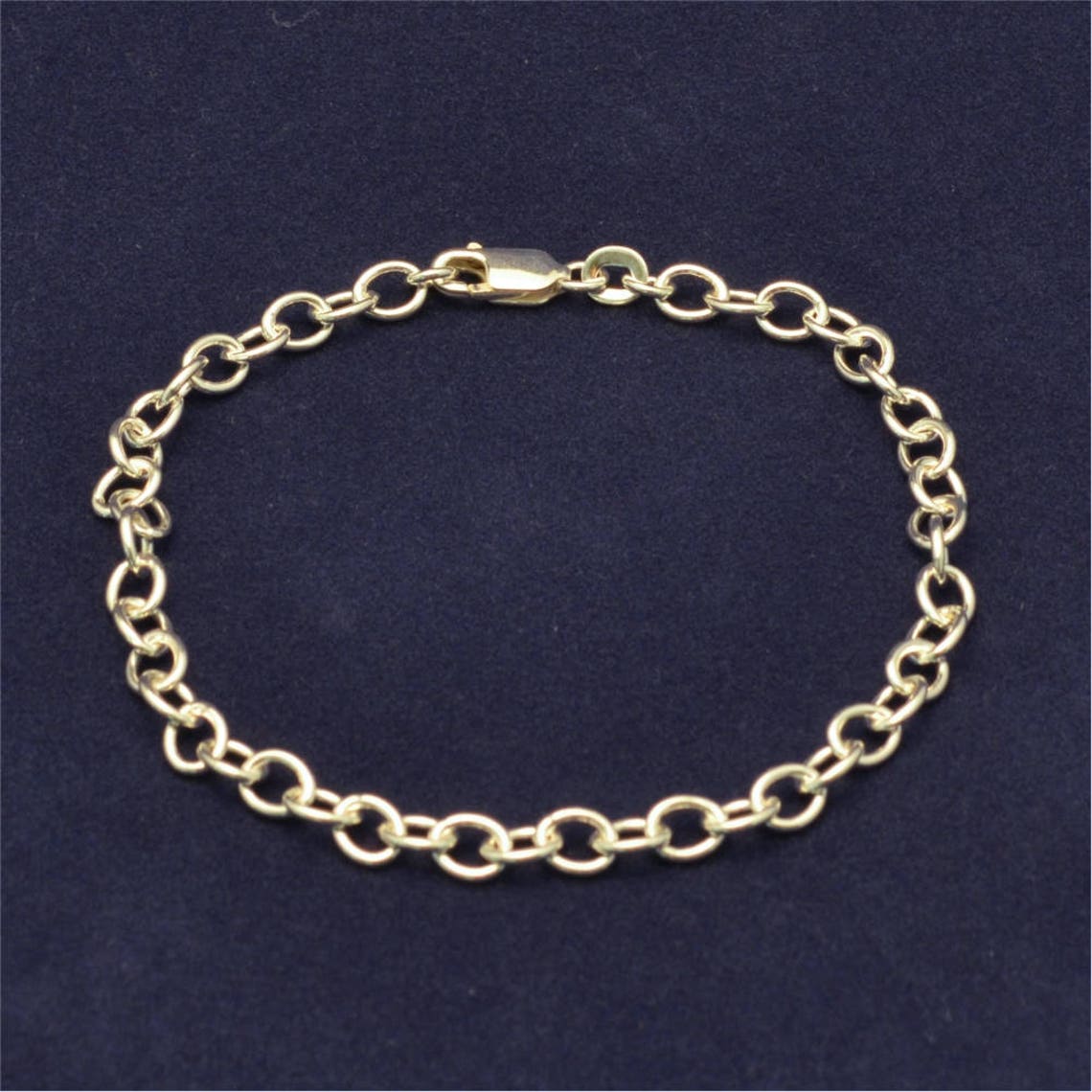 8 Inch Sterling Silver Charm Bracelet SOLID 925 Sterling | Etsy