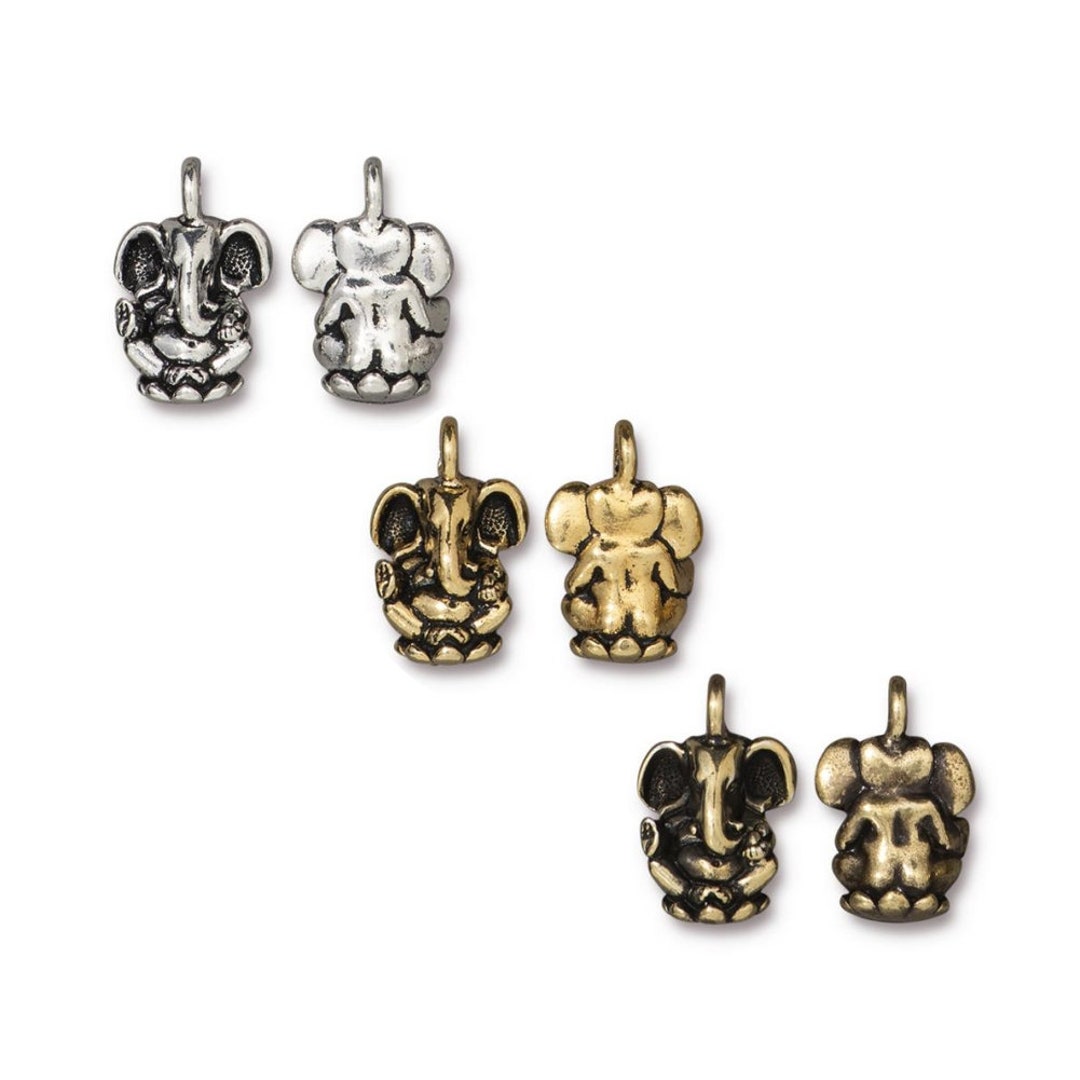 Ganesh Charm, Tierracast Pewter Mudra Charm - Etsy