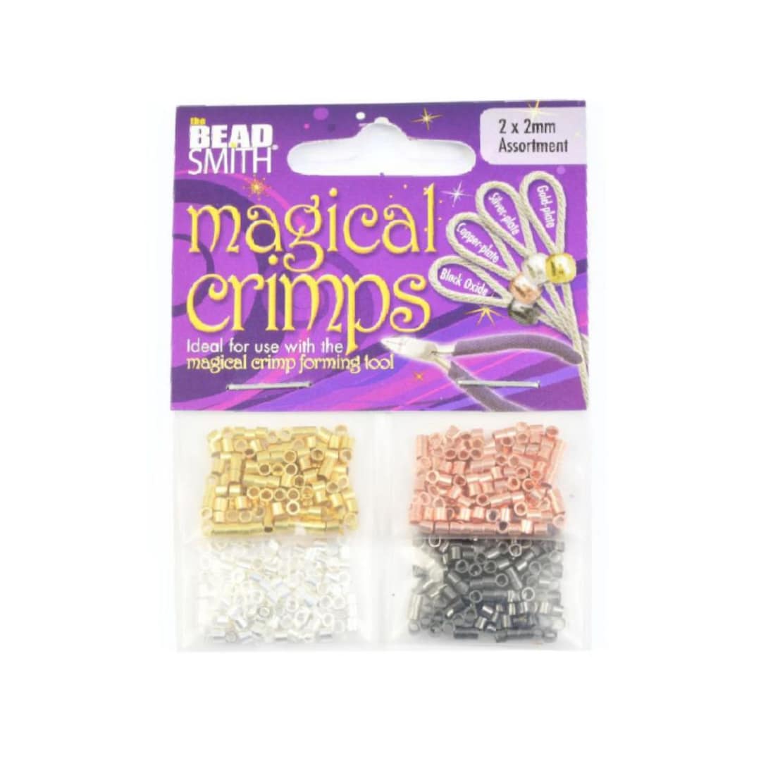 Beadsmith Magical Crimps (500/pkg.) Assortment of 4 Colors, 125 Each ...
