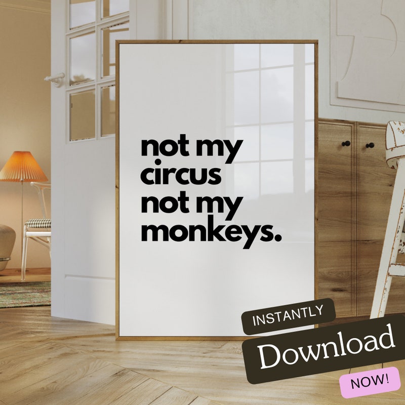 Not My Circus - Etsy
