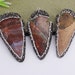 3-5pcs Natural Jasper Arrow Shape Pendant,with Crystal Rhinestone ...