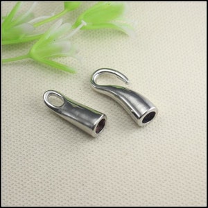 10 Set Metal Leather Clasps Buckle Toggle End Cap Clasp S Hook - Etsy