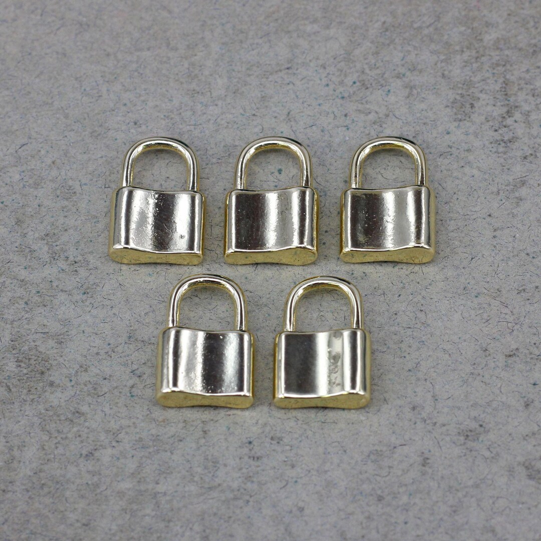 20pcs 18K Gold Color Padlock Charms,lock Pendants for Jewelry Making ...