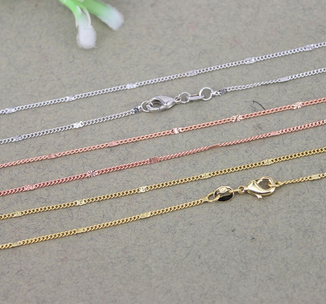 10/20PCS Fashion 18inch Chain Necklacesmetal Lobster Clasp - Etsy