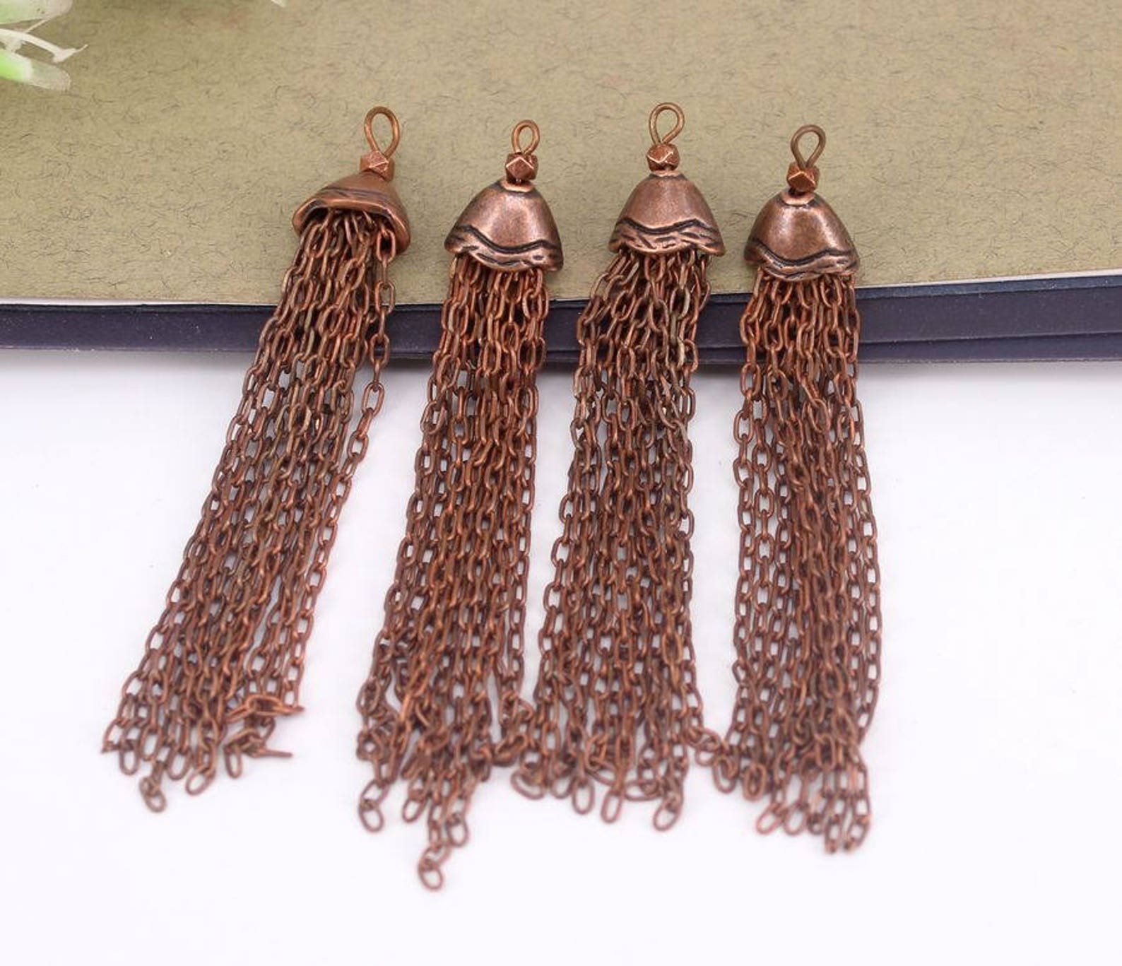 20-40pcs Charms Metal Tassels Jewelry Tasselsmix Color Chain - Etsy