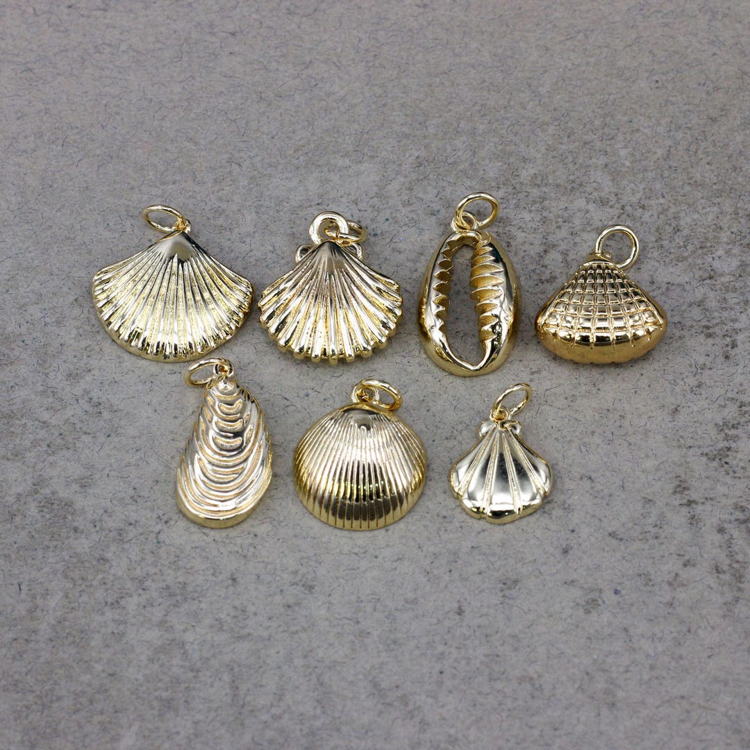 20pcs 18K Gold Color Scallop Shell Charms for Jewelry Making - Etsy