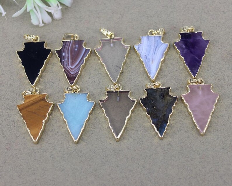 5pcs Natural Agate Amethyst Quartz Tiger Eye Amazon - Etsy