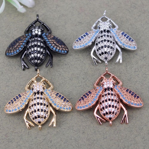 10pcs Metal Copper Cubic Zirconia Insect Ant Connector - Etsy