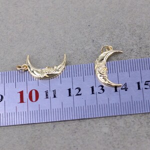 10 / 20pcs Crescent Moon Charm，gold Moon Charm，cute Dream Sky Charm ...