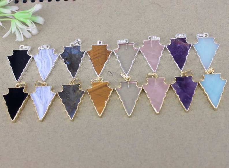 5pcs Natural Agate Amethyst Quartz Tiger Eye Amazon - Etsy