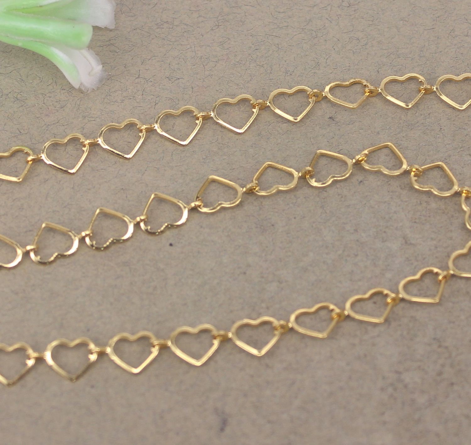 1/3/5 Meter Gold Metal Star Chainheart Chain for Jewelry - Etsy
