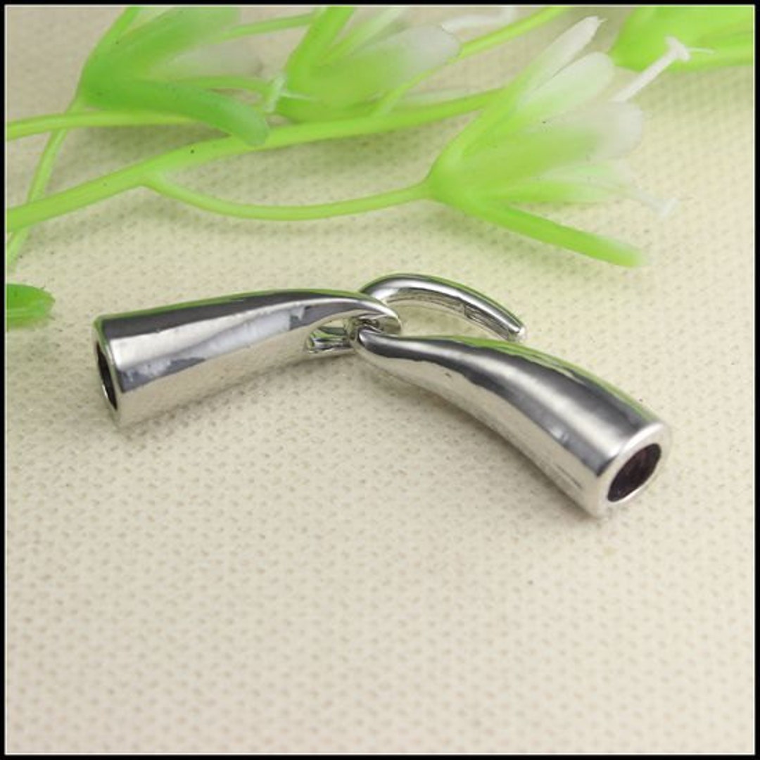 10 Set Metal Leather Clasps Buckle Toggle End Cap Clasp S Hook - Etsy