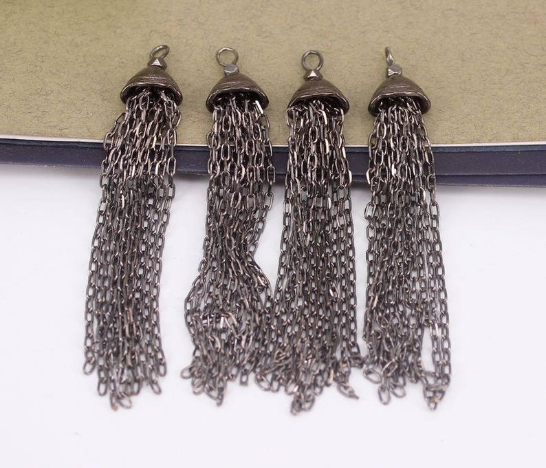 20-40pcs Charms Metal Tassels Jewelry Tasselsmix Color Chain - Etsy
