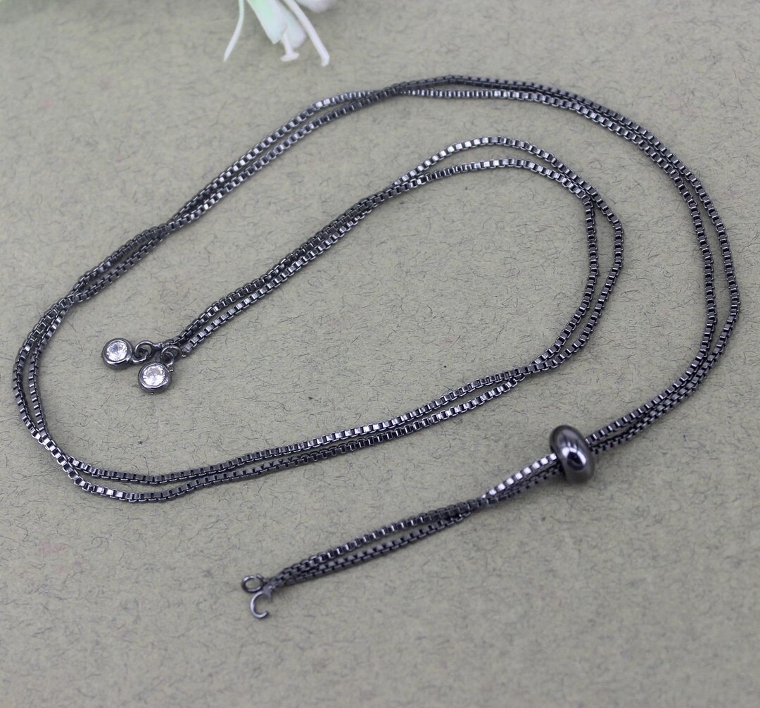 10/20PCS Black Metal Chain for Making Necklace,adjustable Necklace ...