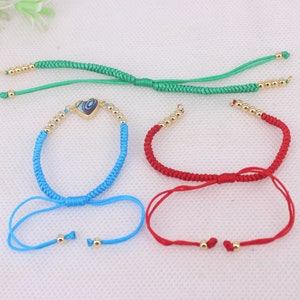 10-20pcs Charm Macrame Cord String Thread Rope Bracelet,adjustable ...