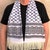 Middle Eastern Black and White Keffiyeh Scarf; Shemagh Fringed Scarf ...
