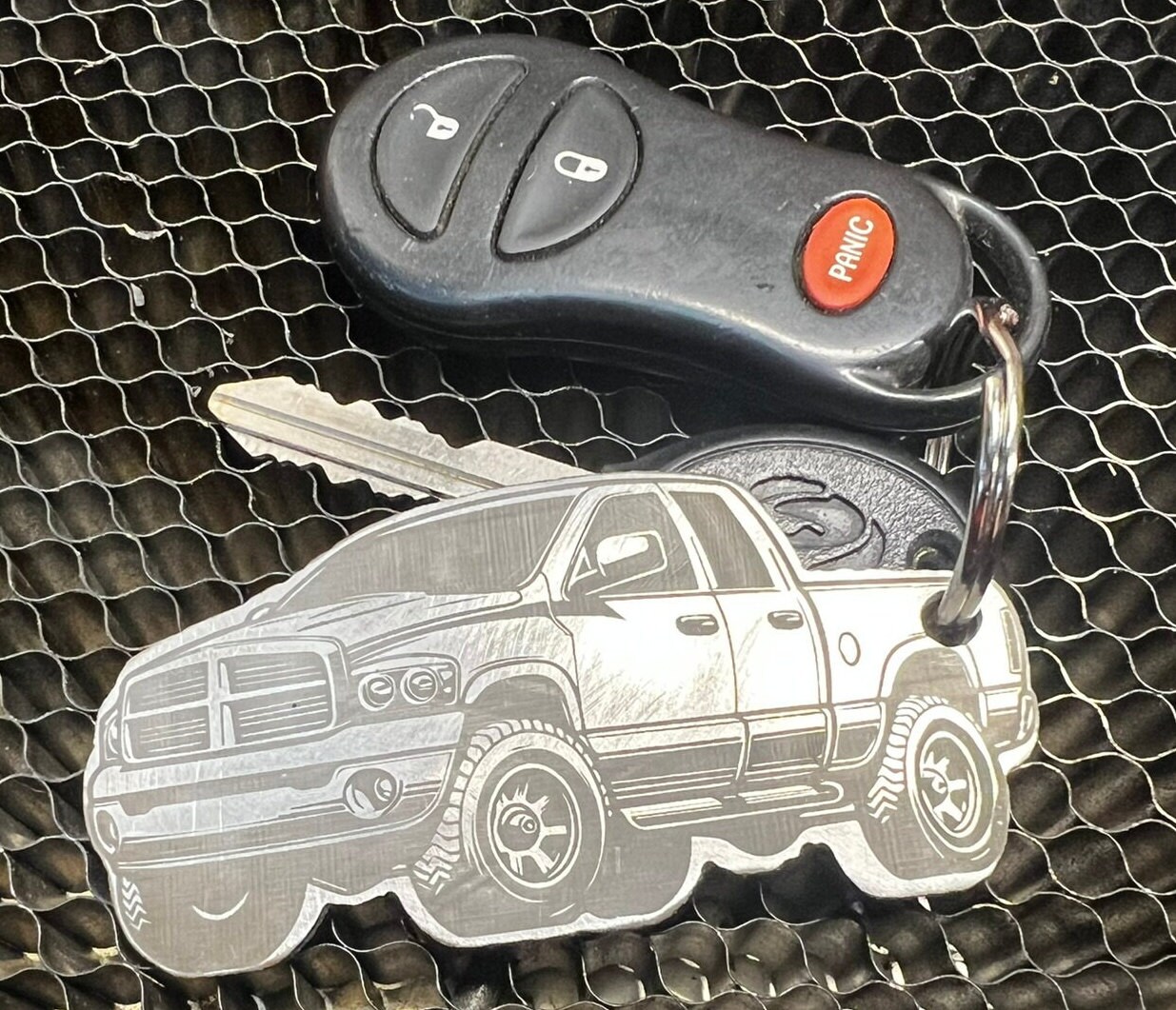 Custom 3rd Gen Dodge Ram Cummins Keychain 6061 Aluminum, Laser-engraved ...