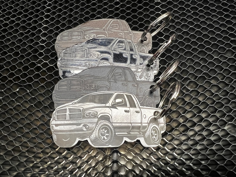Custom 3rd Gen Dodge Ram Cummins Keychain 6061 Aluminum, Laser-engraved ...