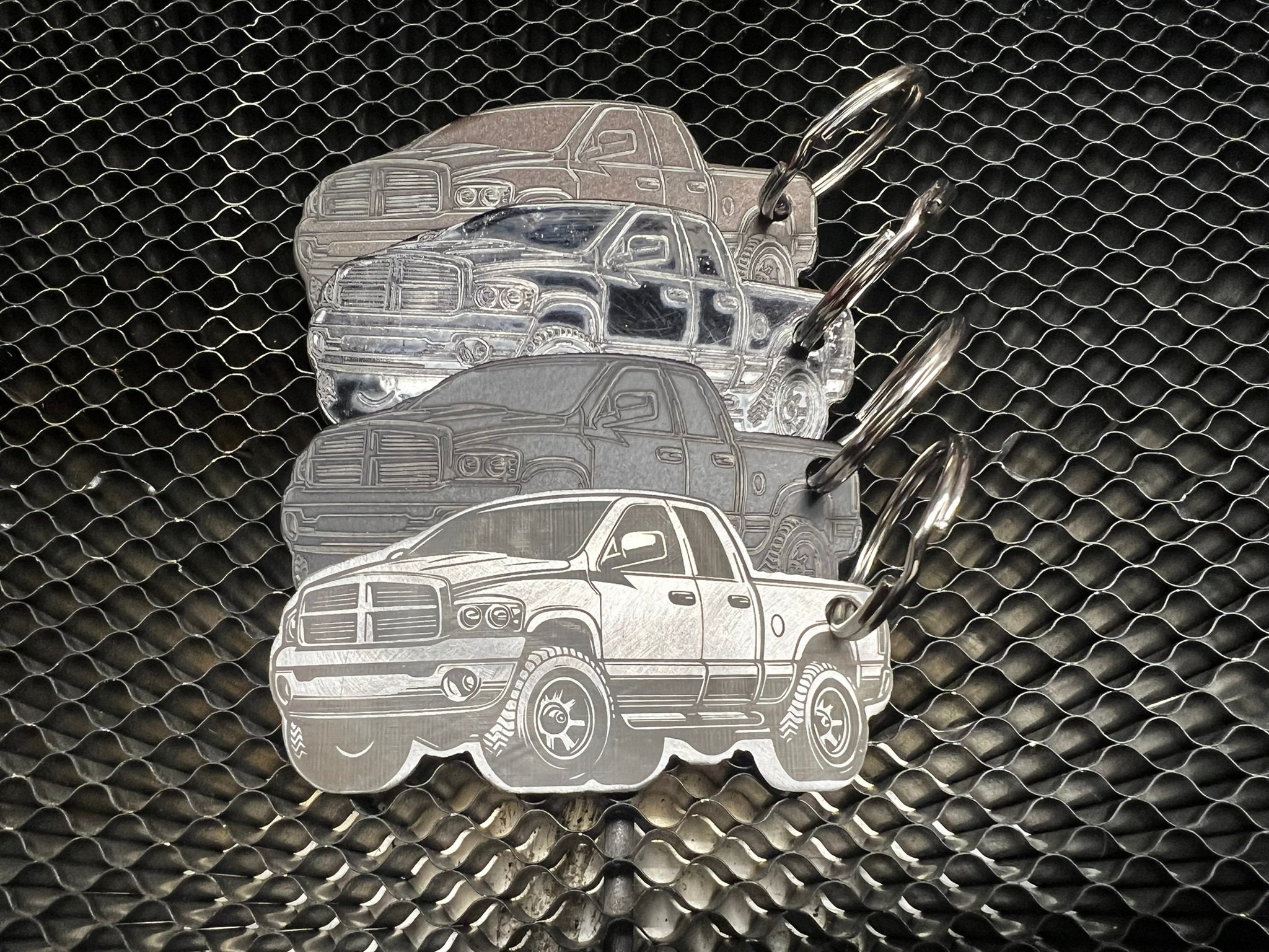 Custom 3rd Gen Dodge Ram Cummins Keychain 6061 Aluminum, Laser-engraved ...
