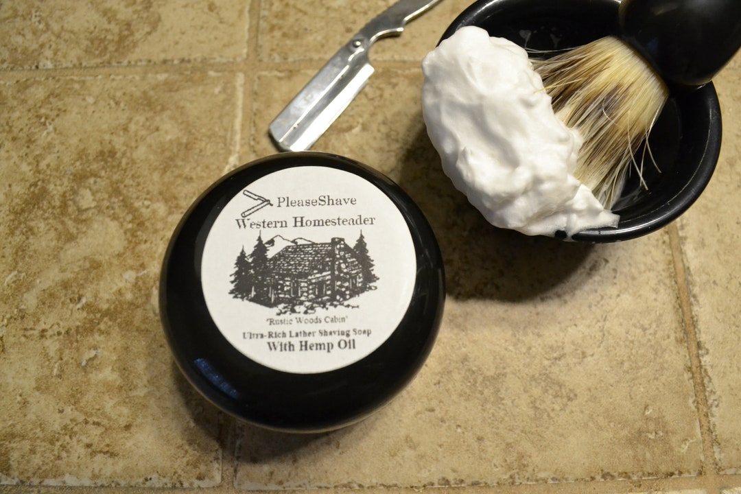 Pleaseshave Ultra-rich Lather Shave Soap With Hemp Oil (western ...