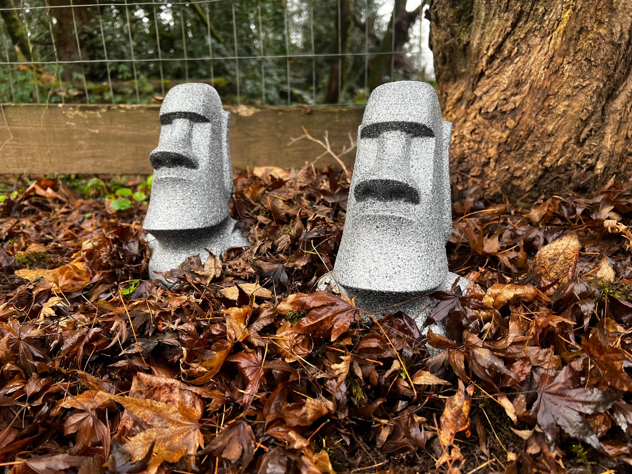 Large 8in Tall 3D Printed Easter Island Head Moai Funny Garden ...