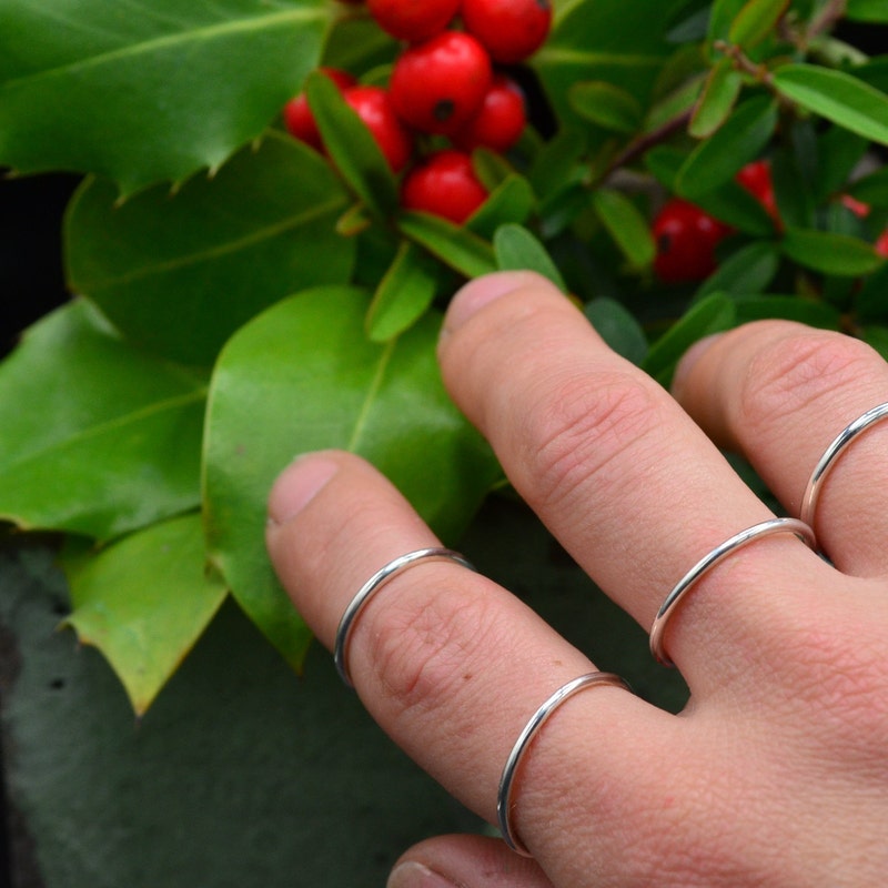 Thin Silver Ring - Etsy