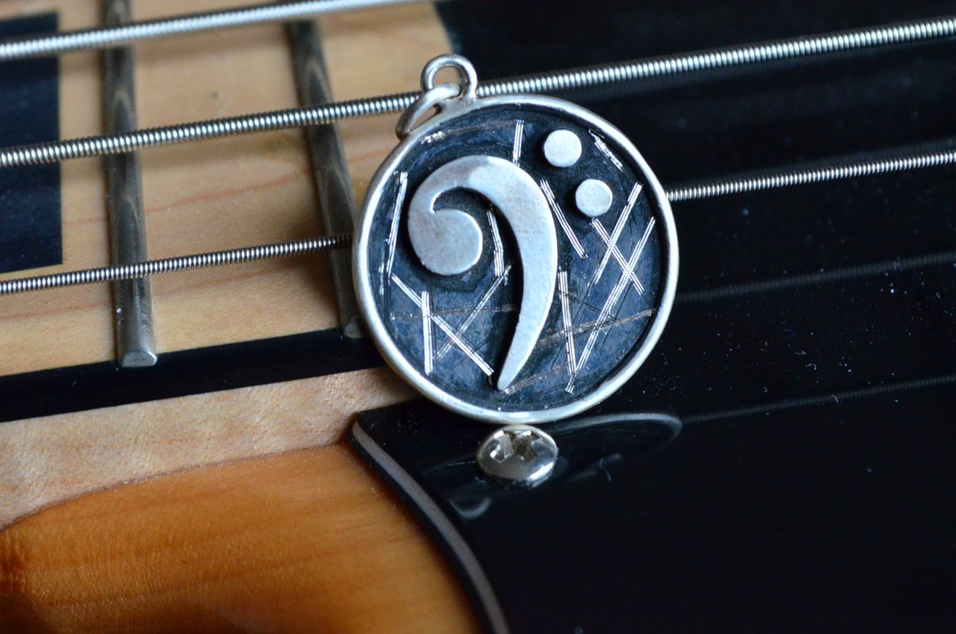 Bass Clef Silver Pendant,925 Silver Pendant,unisex Pendant,bass Clef ...