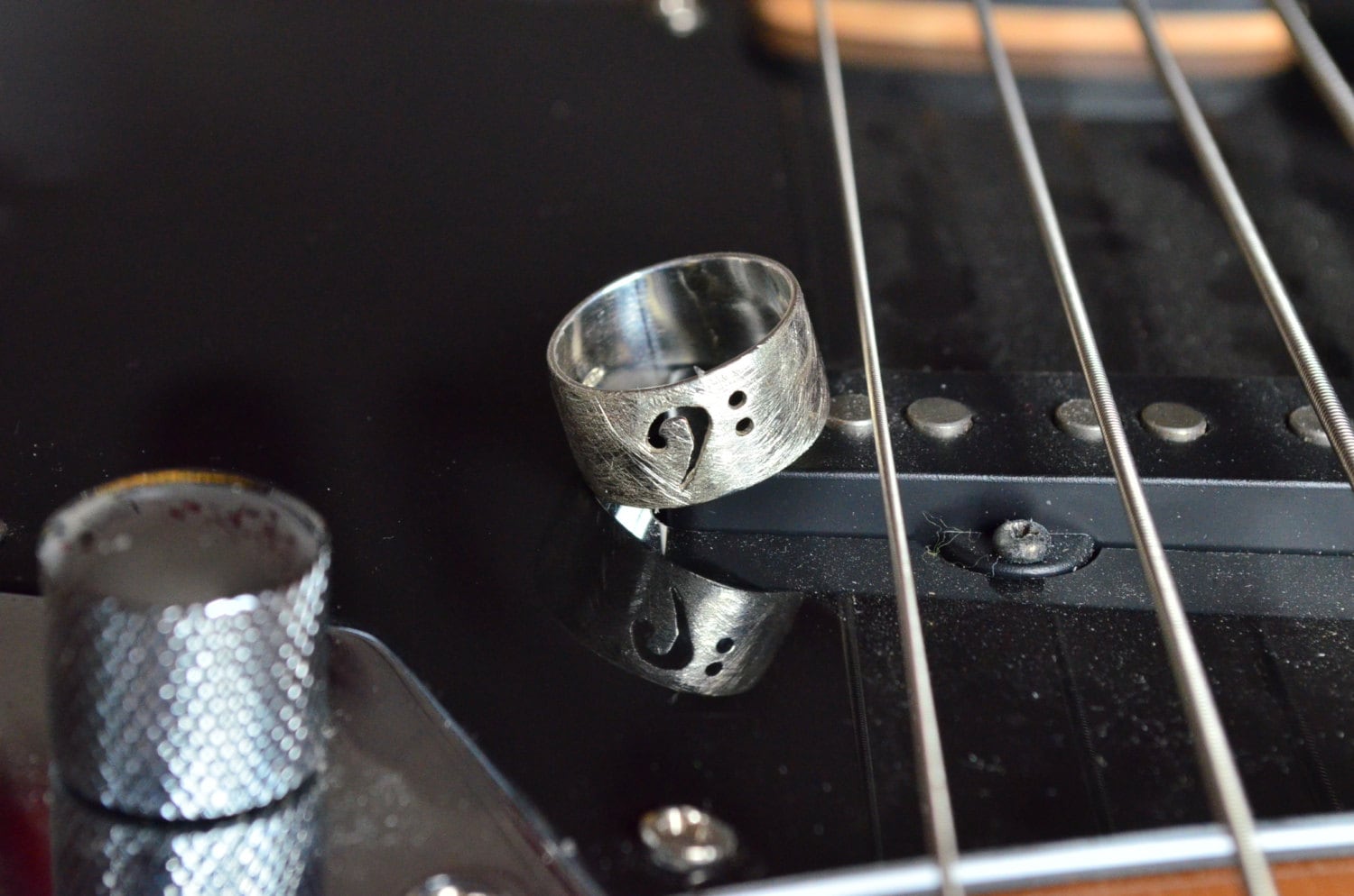 Bass Clef Ring 925 Silver Bandunisex Ringlow-key - Etsy